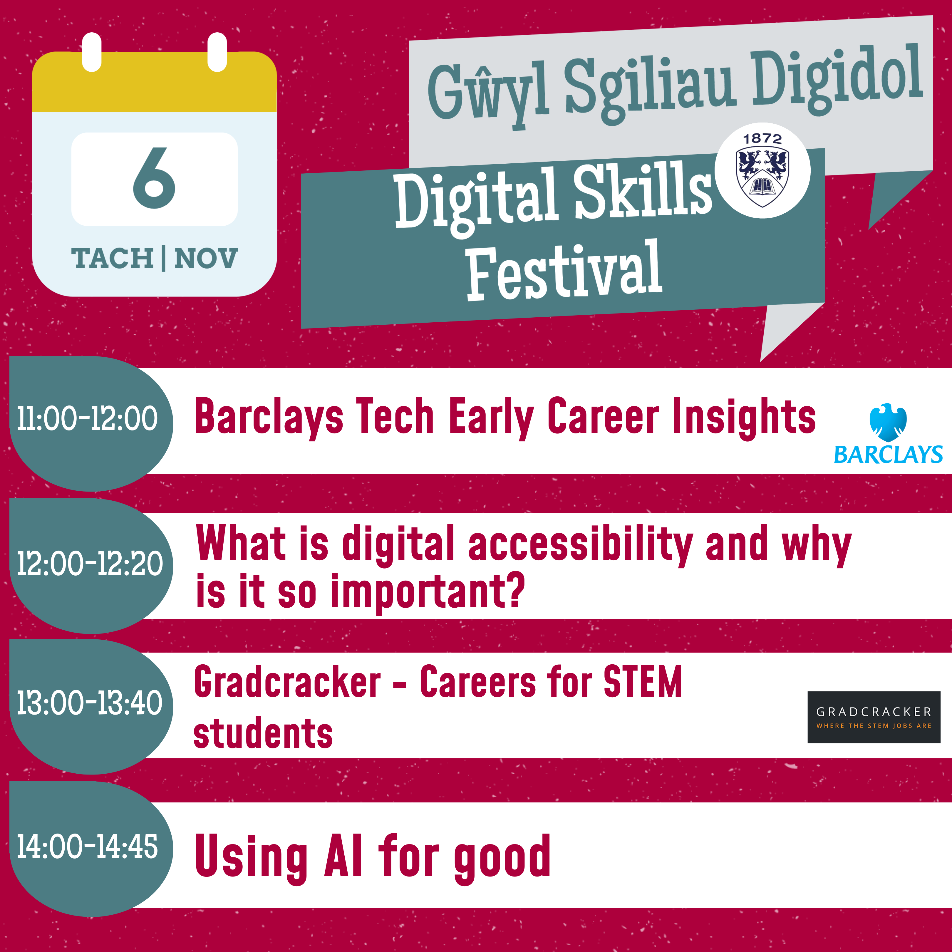 Join us next week for the Digital Skills Festival! 🎆