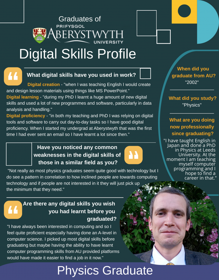 AU Graduates Digital Skills Profile Series – Week 4 (Physics Graduate)