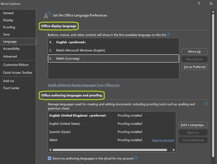 Tips for working on your computer in Welsh