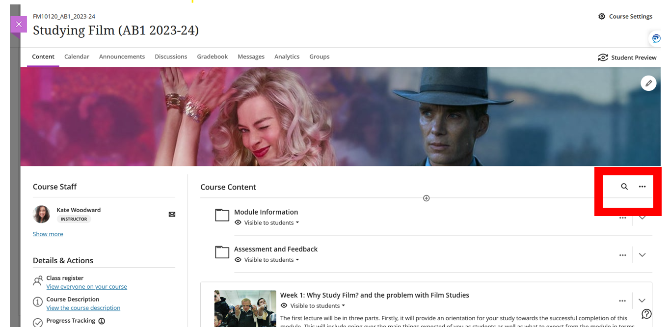 Can’t find the item that you are after in your Blackboard Ultra Course ...